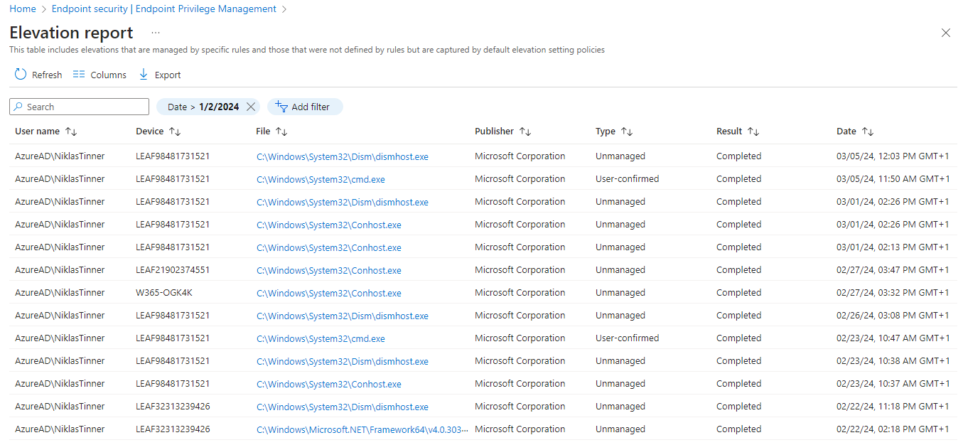 Endpoint Privilege Management deployment guide