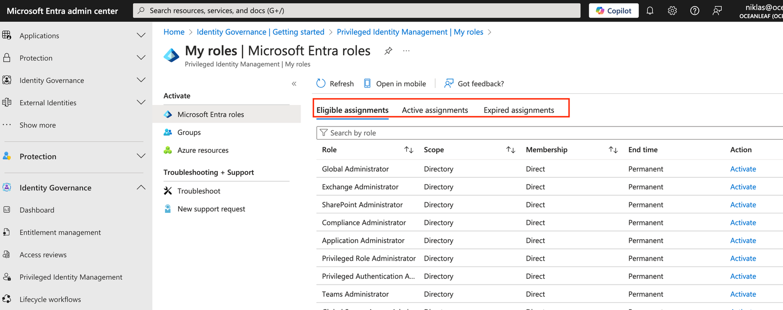 Privileged Identity Management (PIM) concept + setup